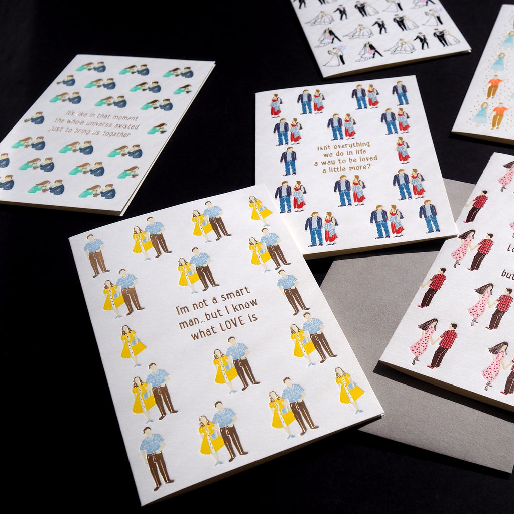 movie love - forrest gump - letterpress love card – ditto ditto