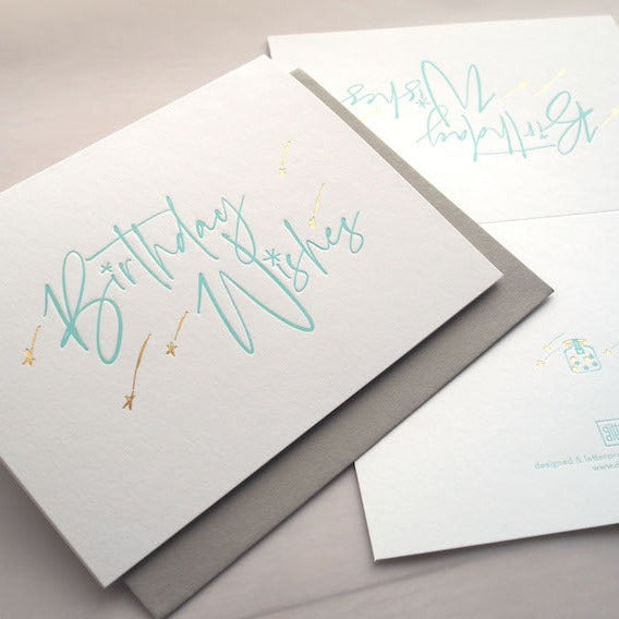 birthday wishes - letterpress card – ditto ditto