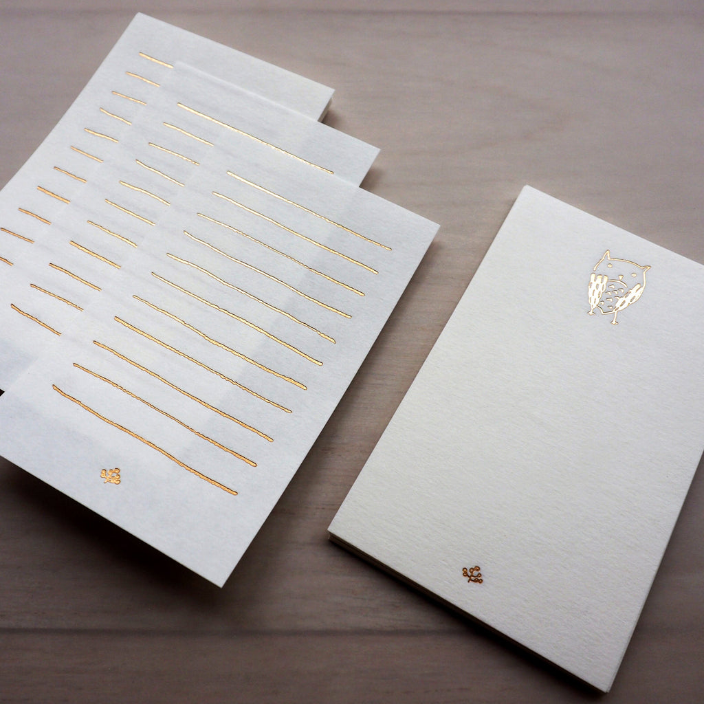 memo paper set - little owl – ditto ditto